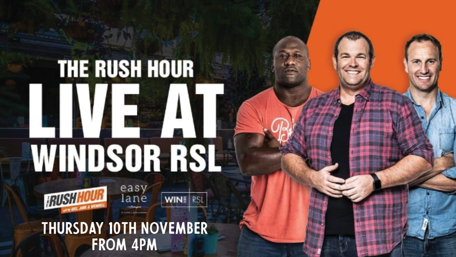 Triple M Rush Hour LIVE In Easy Lane - Windsor RSL