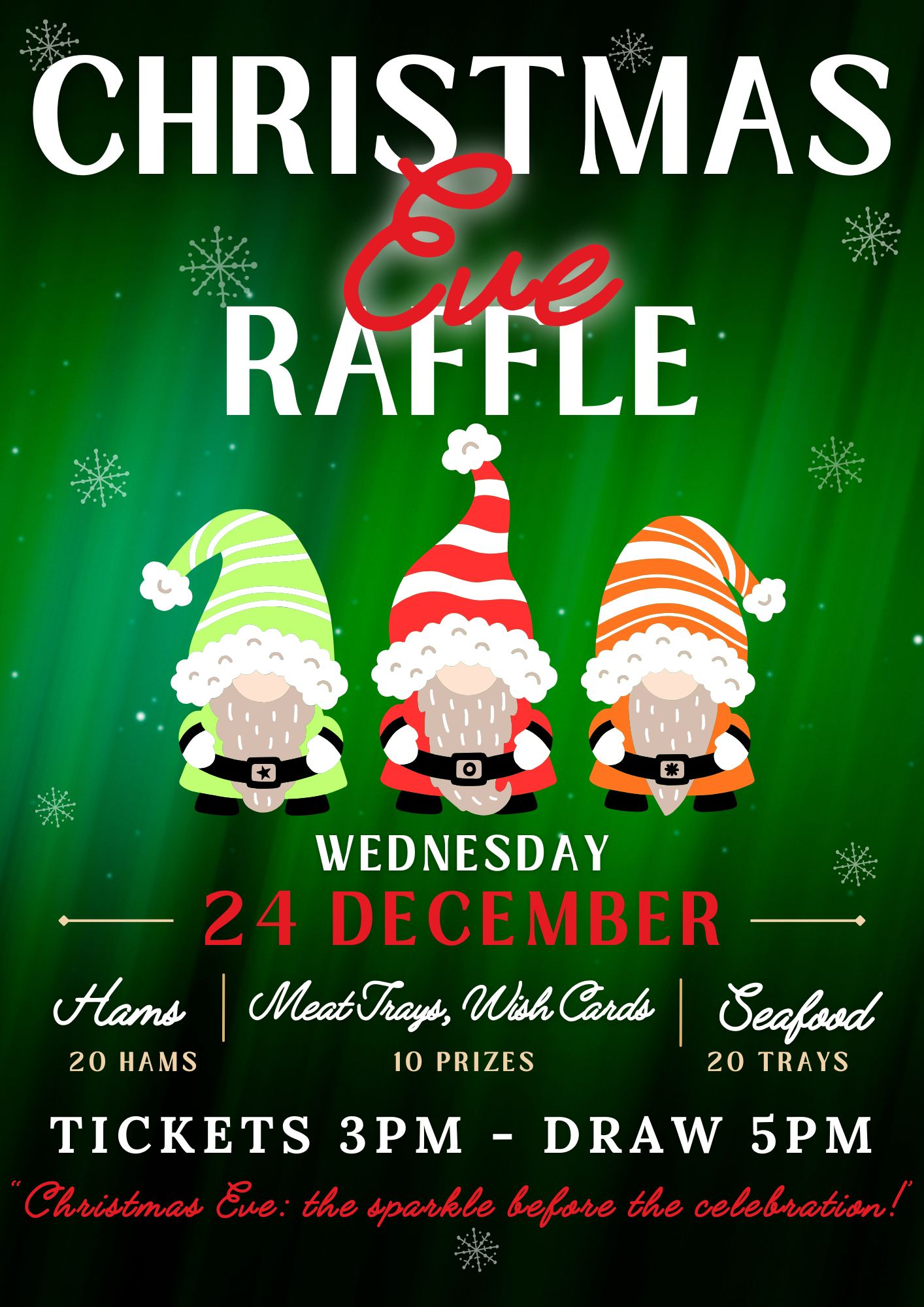Christmas Eve Raffle - Windsor RSL