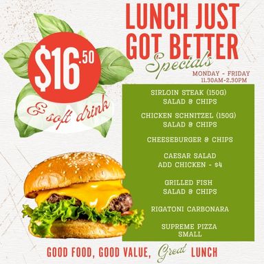 Lunch Specials - Windsor RSL